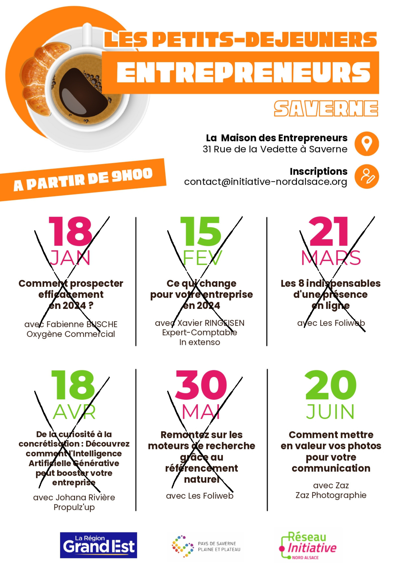 Les petits-déjeuners des entrepreneurs à Saverne et Haguenau - Initiative Nord Alsace, membre d ...